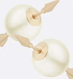 Dior Tribales Earrings With Resin Pearls And Arrow Details