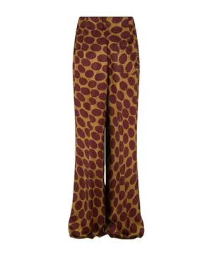 Dries Van Noten Pila Wide-leg Polka Dot Pants