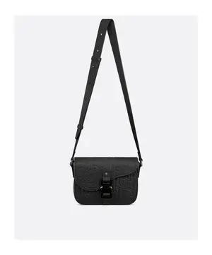 Dior Small Saddle Messenger Bag - Black