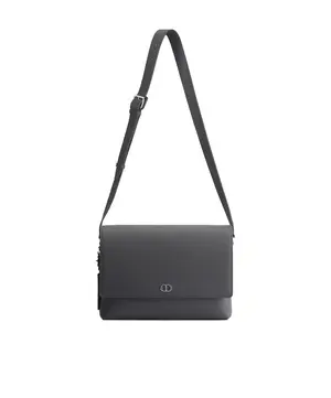 Dior Cd Icon Messenger Bag - Black