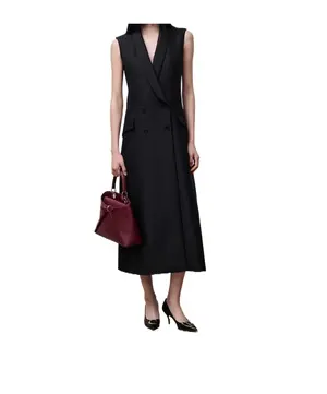 Dior Sleeveless Mid-length Blazer Dress - Black
