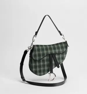 Dior Saddle Bag With Strap - Green