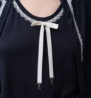 Dior Sweater Vest With Bow Neckline And Monogram Detail