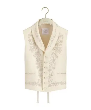Dior Embroidered Vest - Off-white