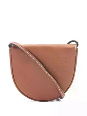 Loewe Anagram Heel Pouch Shoulder Bag - Brown