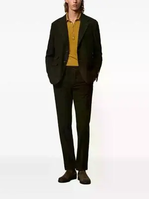 Massimo Alba Prince Of Wales Virgin Wool Jacket - Green