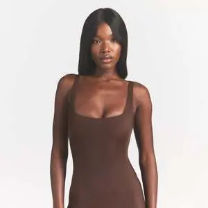 SKIMS Mid Thigh Bodysuit - Cocoa