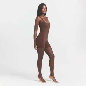SKIMS Mid Thigh Bodysuit - Cocoa