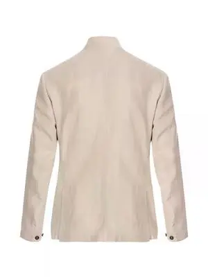 Eleventy Mandarin-collar Button-up Blazer