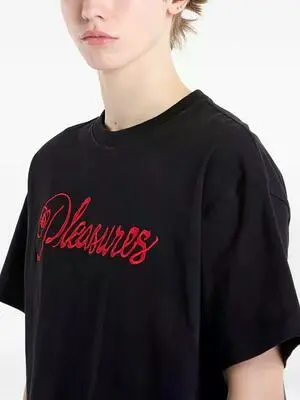 PLEASURES Logo-print T-shirt