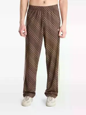 Adidas Firebird Monogram Track Pants - Brown