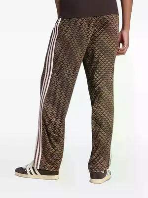 Adidas Firebird Loose Monogram Track Trousers - Brown
