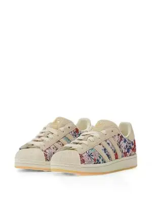Adidas Superstar Ii Floral Print Low-top Sneakers