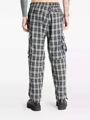 WASTED Convertible Cargo Pants With Tartan Check Pattern