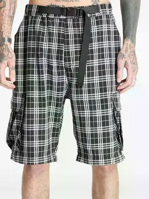 WASTED Convertible Cargo Pants With Tartan Check Pattern