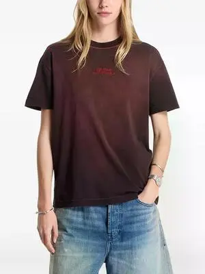 Off-White X Ac Milan Faded Effect T-shirt