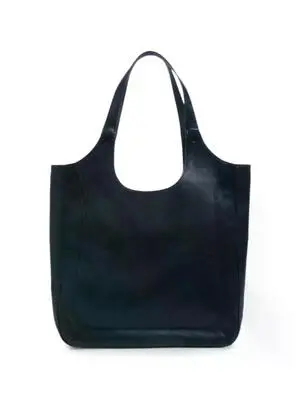 THE BRIDGE Leather Shoulder Bag - Black