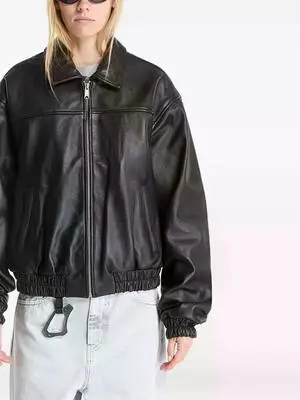 PATTA Leather Bomber Jacket