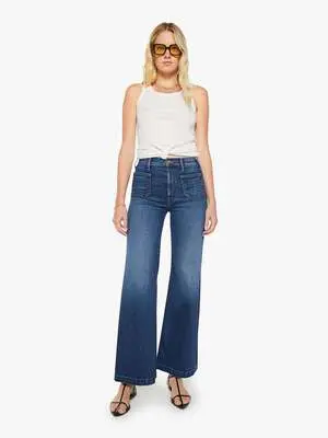 MOTHER The Hustler Roller Patch Pocket Jeans - Blue
