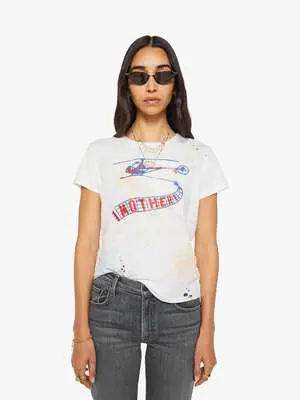 MOTHER The Lil Goodie" Helicopter Graphic T-shirt - Red