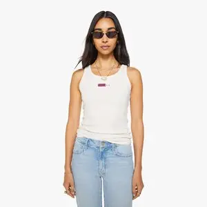 MOTHER The Runner Up Firecracker Tank - White