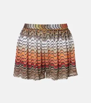 Missoni Wave Lamé Miniskirt - Multicoloured
