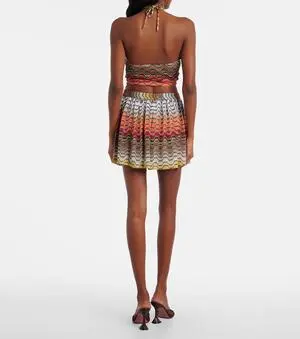 Missoni Wave Lamé Miniskirt