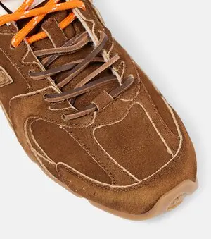 Miu Miu X New Balance 530 Sl Suede Sneakers - Brown