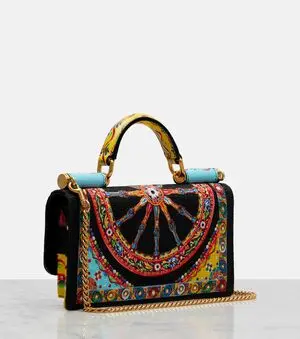 Dolce & Gabbana Sicily Mini Printed Top-handle Bag - Multicoloured