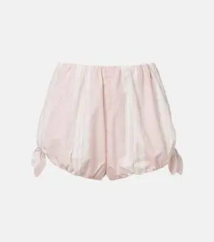 Posse Rosie Striped Cotton Shorts - Pink