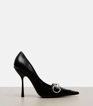Gucci Boulevard Horsebit Leather Pumps