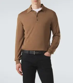 TOM FORD Wool Gauge Polo Sweater