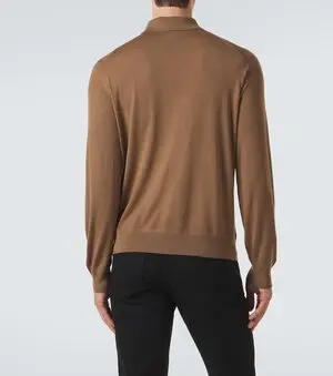 TOM FORD Wool Gauge Polo Sweater