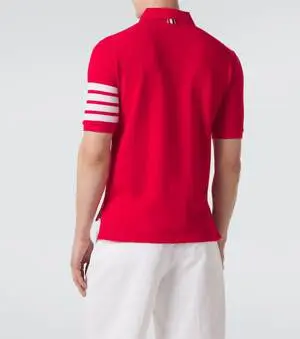 Thom Browne 4-bar Cotton Polo Shirt