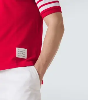 Thom Browne 4-bar Cotton Polo Shirt