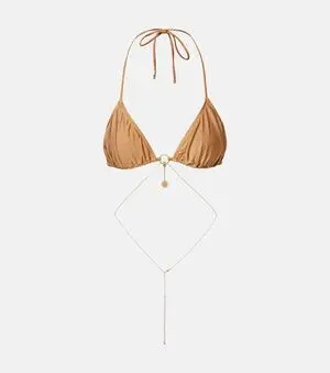 BANANHOT Bananhot Chain Bikini Top Beige