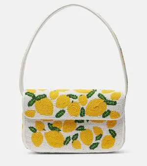 Staud Staud Tommy Beaded Shoulder Bag White