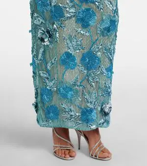 Rachel Gilbert Pierre Embellished Bustier Gown