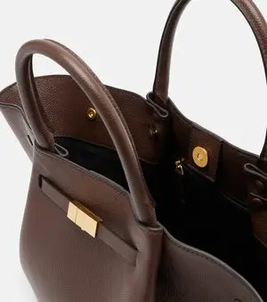 DEMELLIER Small Leather Top-handle Bag - Brown