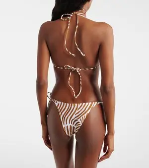 VIX PAULA HERMANNY Pam Triangle Bikini Top - Brown