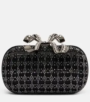 SELF-PORTRAIT Small Beaded Clutch - Black