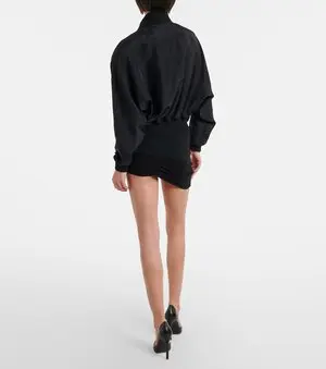 Gucci Draped Crêpe Jersey Shorts