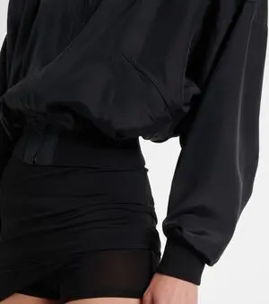 Gucci Silk Poplin Bomber Jacket
