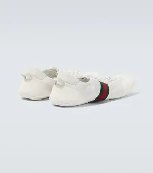 Gucci Leather And Suede Lace-up Sneakers