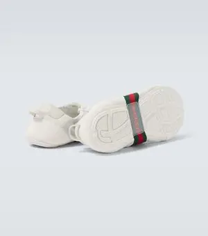 Gucci Leather And Suede Lace-up Sneakers