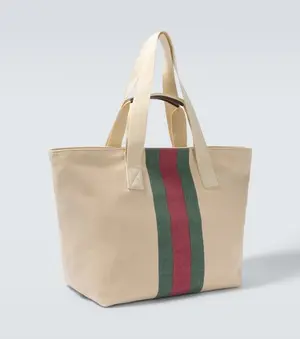 Gucci Positano Medium Canvas Tote Bag