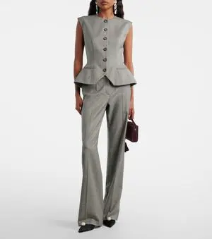 Magda Butrym Wool Straight Leg Pants