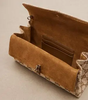 Gucci Dionysus Small Gg Canvas Shoulder Bag - Beige