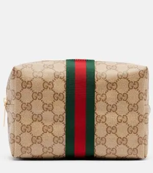 Gucci Gg Canvas Makeup Bag - Beige