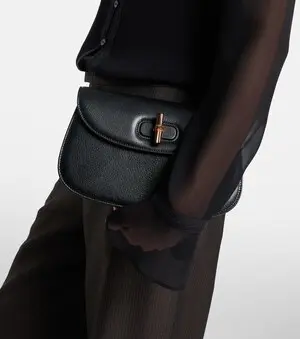 Gucci Bamboo Small Leather Crossbody Bag